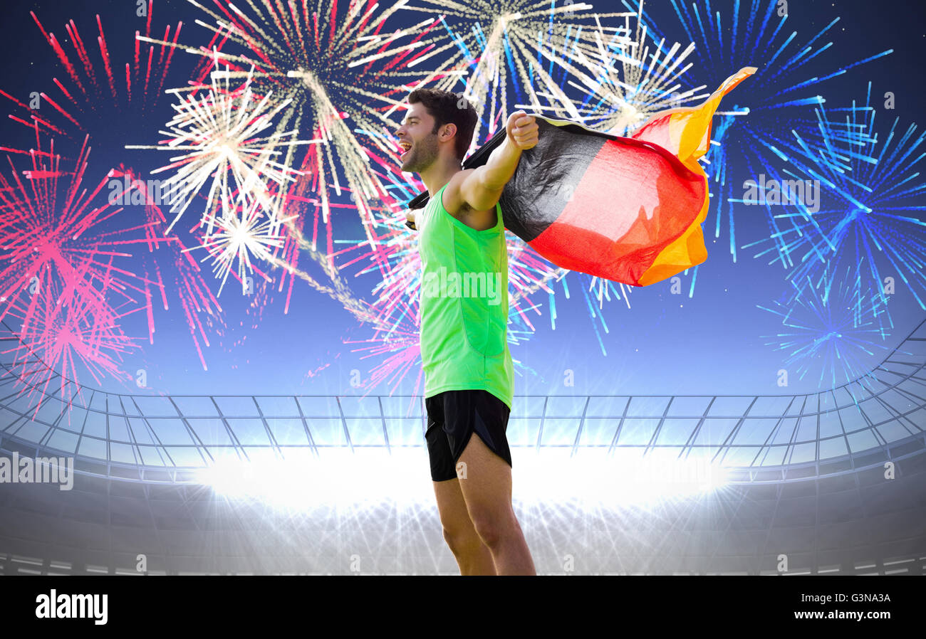 Sport man shouting stadium hi-res stock photography and images - Alamy