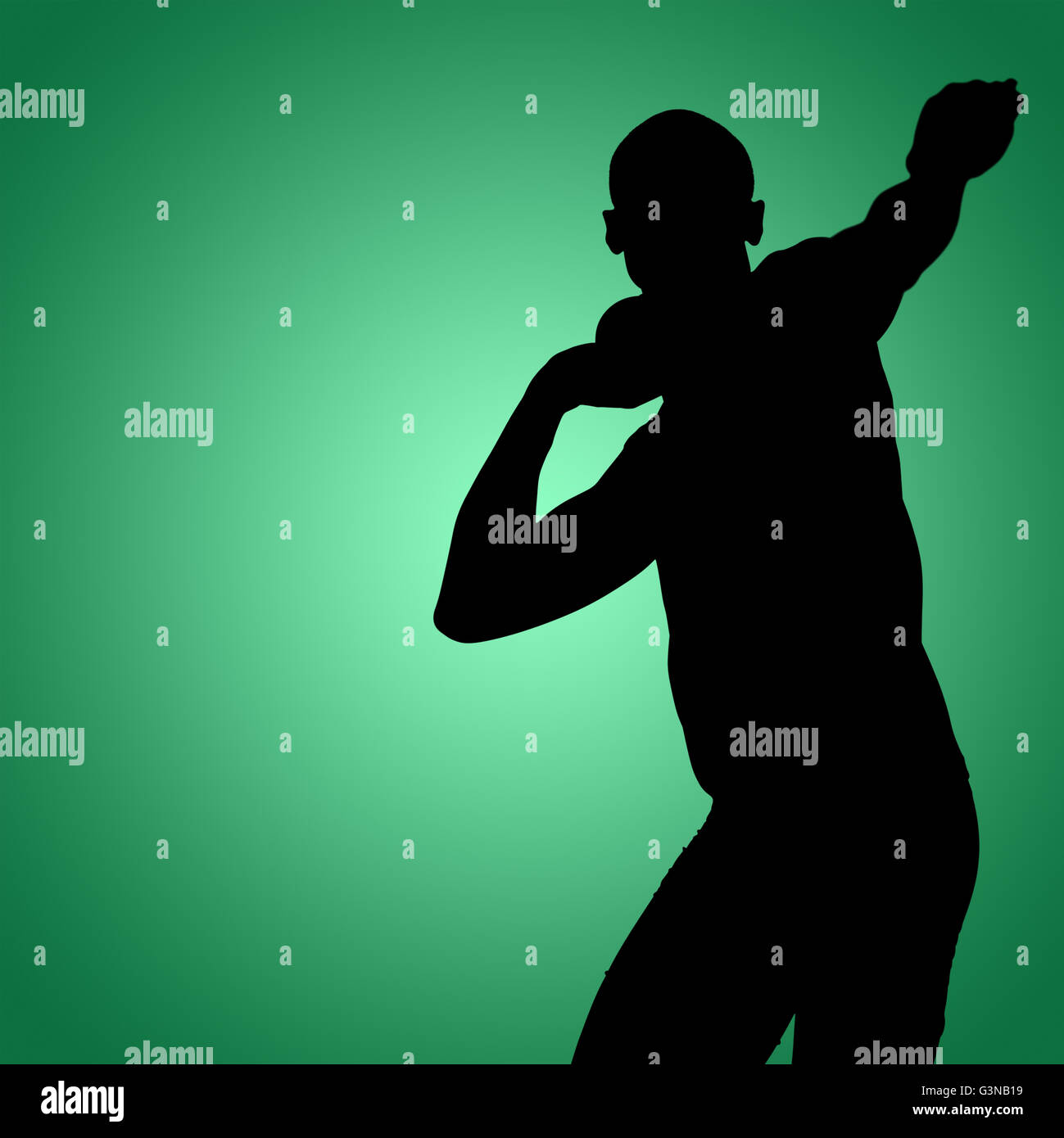 Shot put silhouette hi-res stock photography and images - Alamy