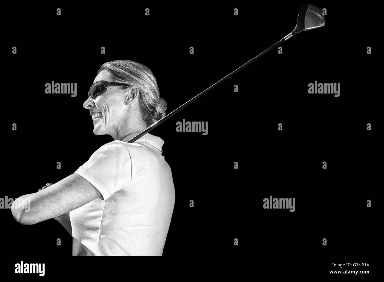 Fitness woman 40s Black and White Stock Photos & Images - Alamy