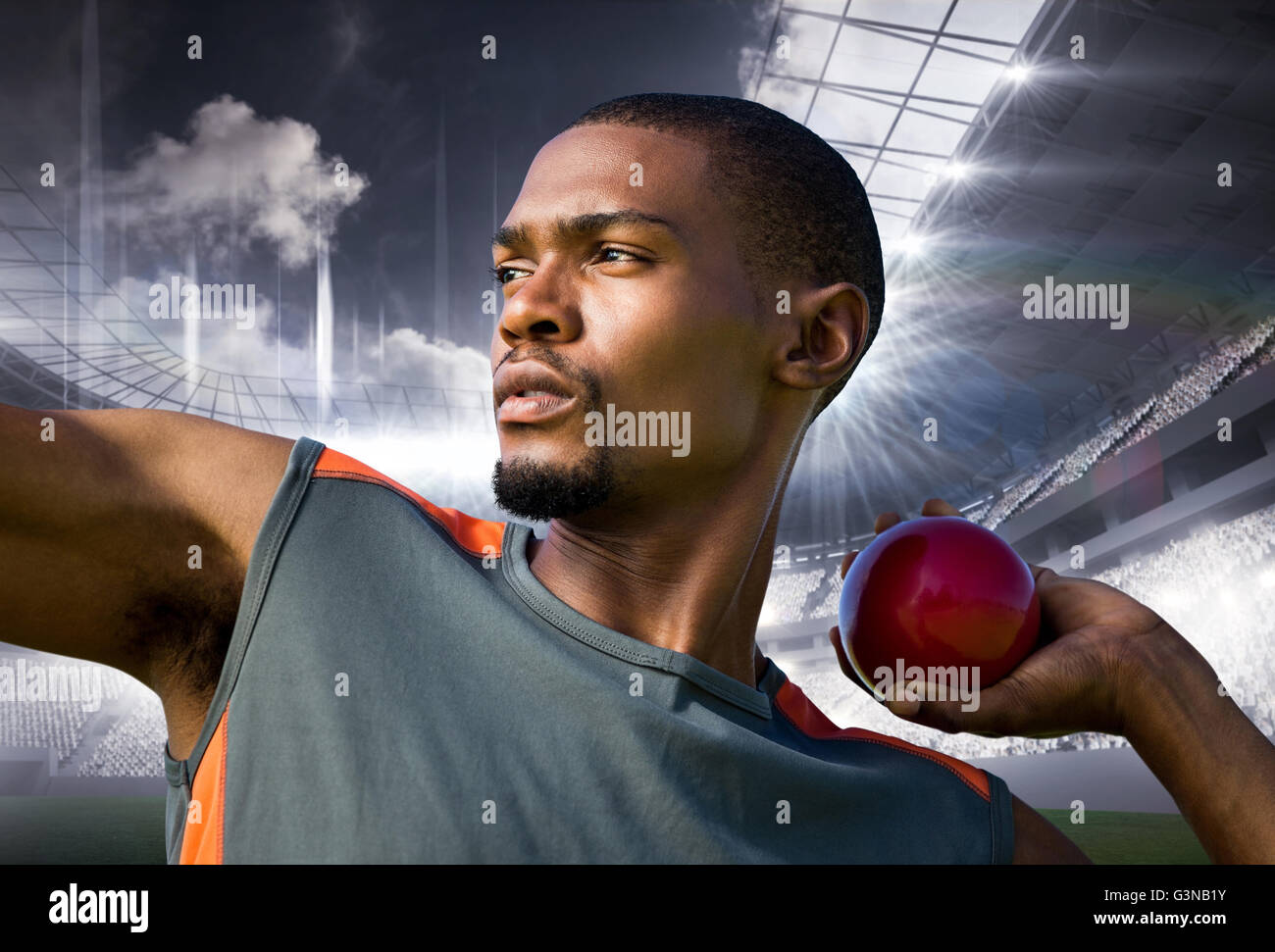Close up shot serious sportsman hi-res stock photography and images - Alamy