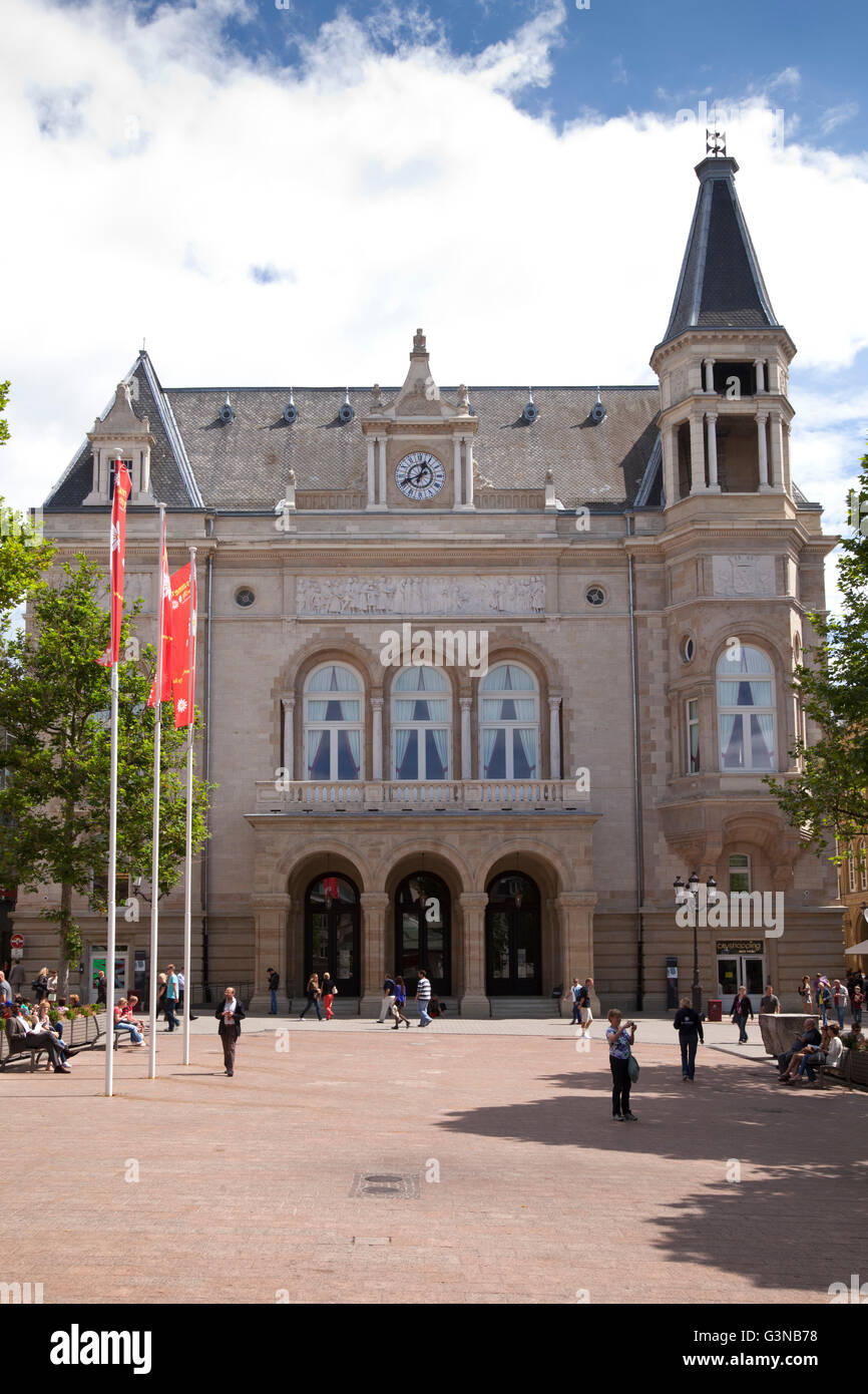 City Palace on Paradeplatz square or Place D'Armes, City of Luxembourg ...