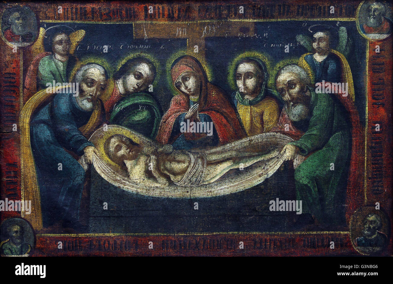 Unknown painter - Laying upon the coffin - National Center of Folk ...