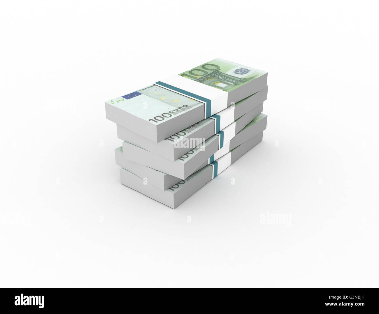 Euro cash stack Cut Out Stock Images & Pictures - Alamy