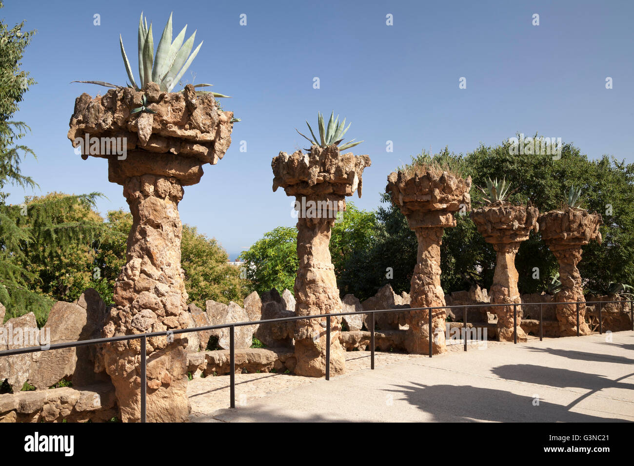 Gaudi columns hi-res stock photography and images - Alamy