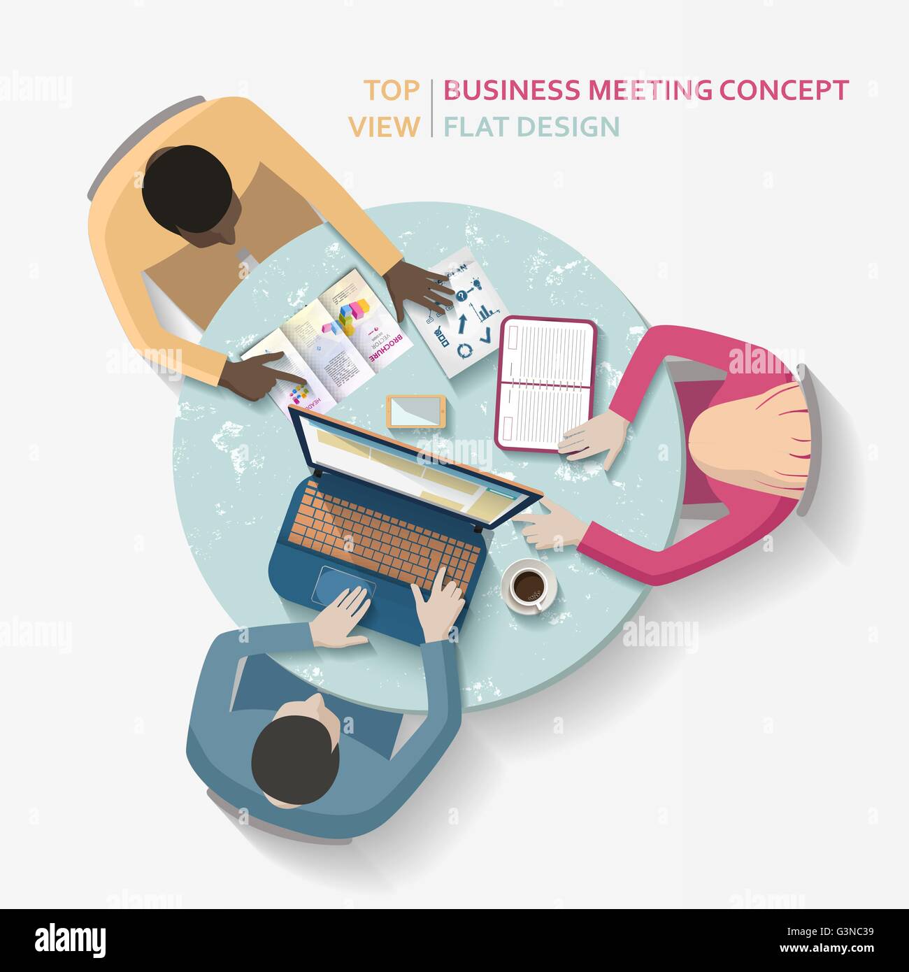 Preparing for meeting Stock Vector Images - Alamy