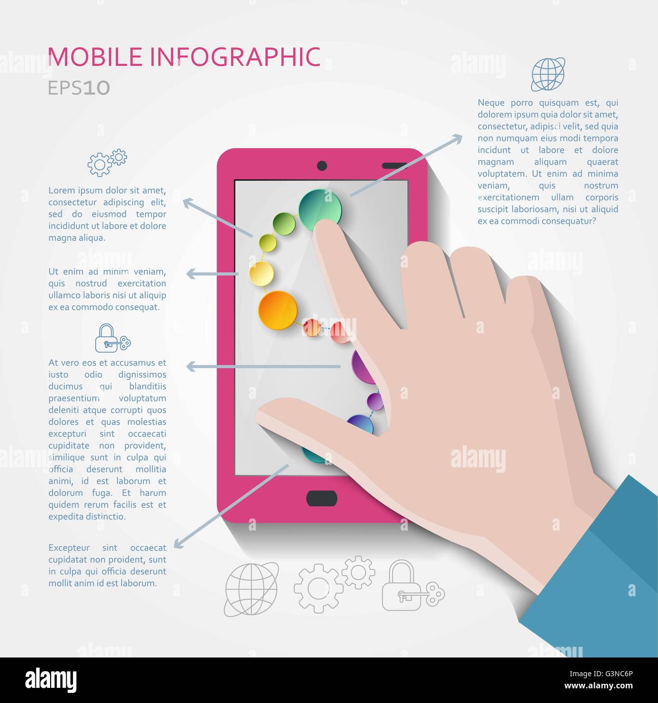 Mobile infographic concept Stock Vector Image & Art - Alamy