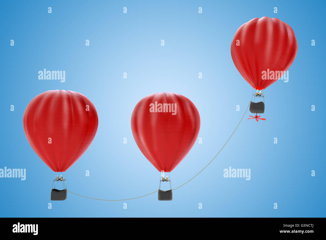 Achieve success together 3D rendering Stock Photo - Alamy