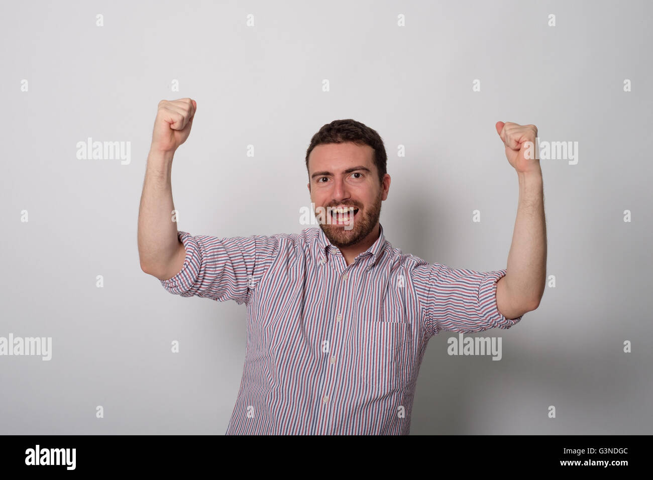 Happy success man hi-res stock photography and images - Alamy