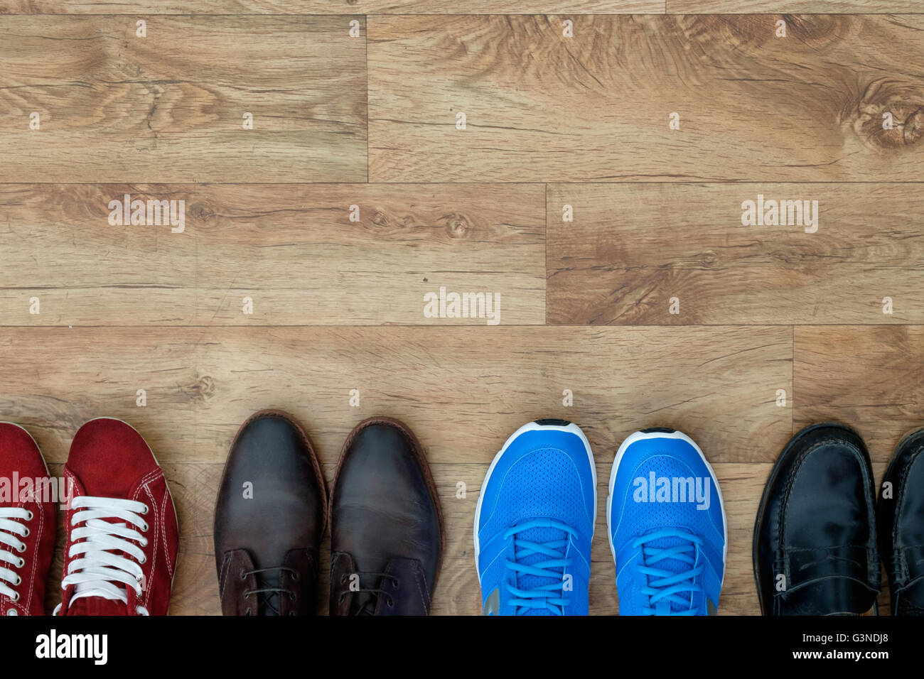 Different shoes collection Stock Photo - Alamy
