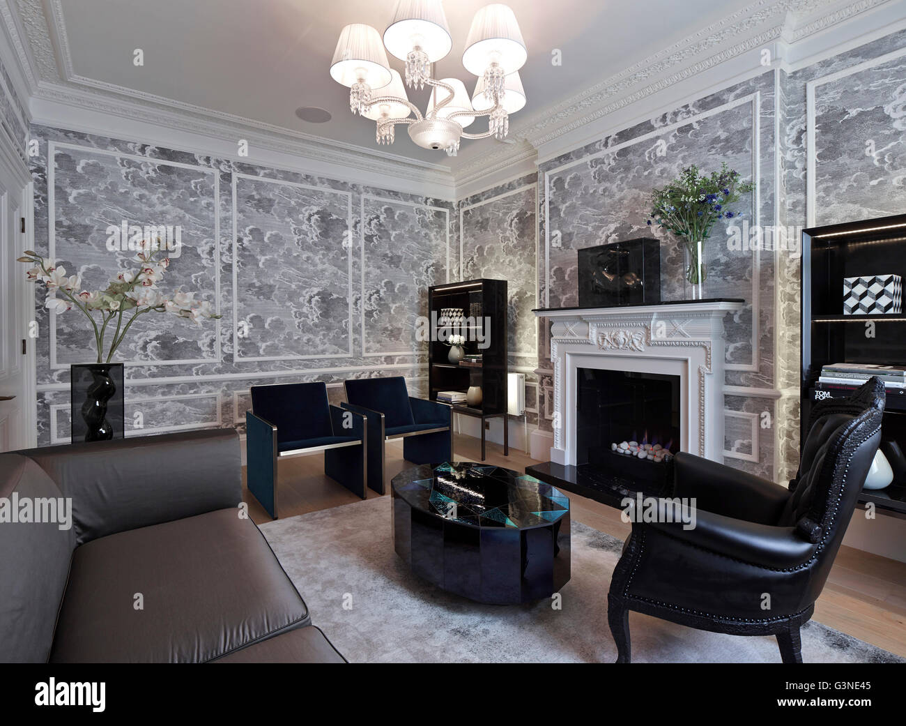 London posh house interior hi-res stock photography and images - Alamy