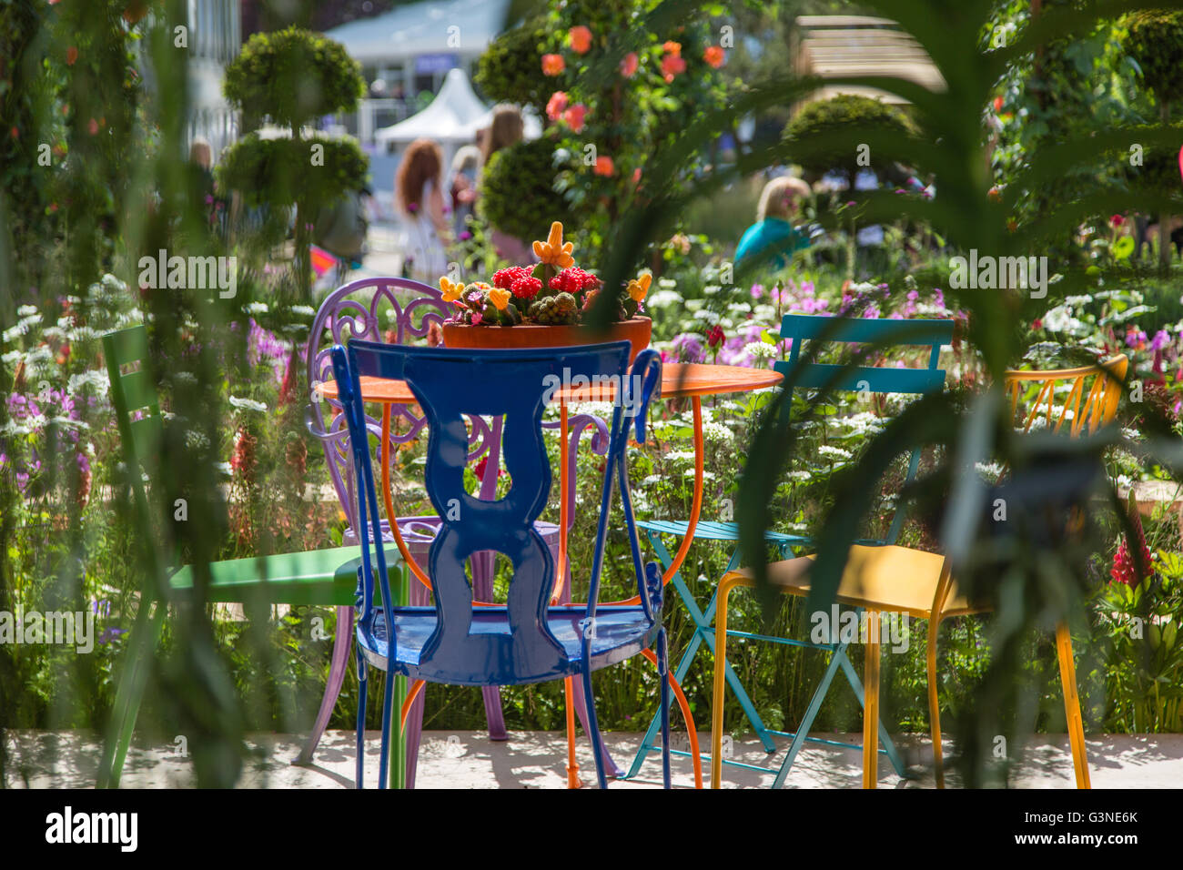 Show gardens at RHS Chelsea Flower show 2016. RHS Greening Grey Britain ...