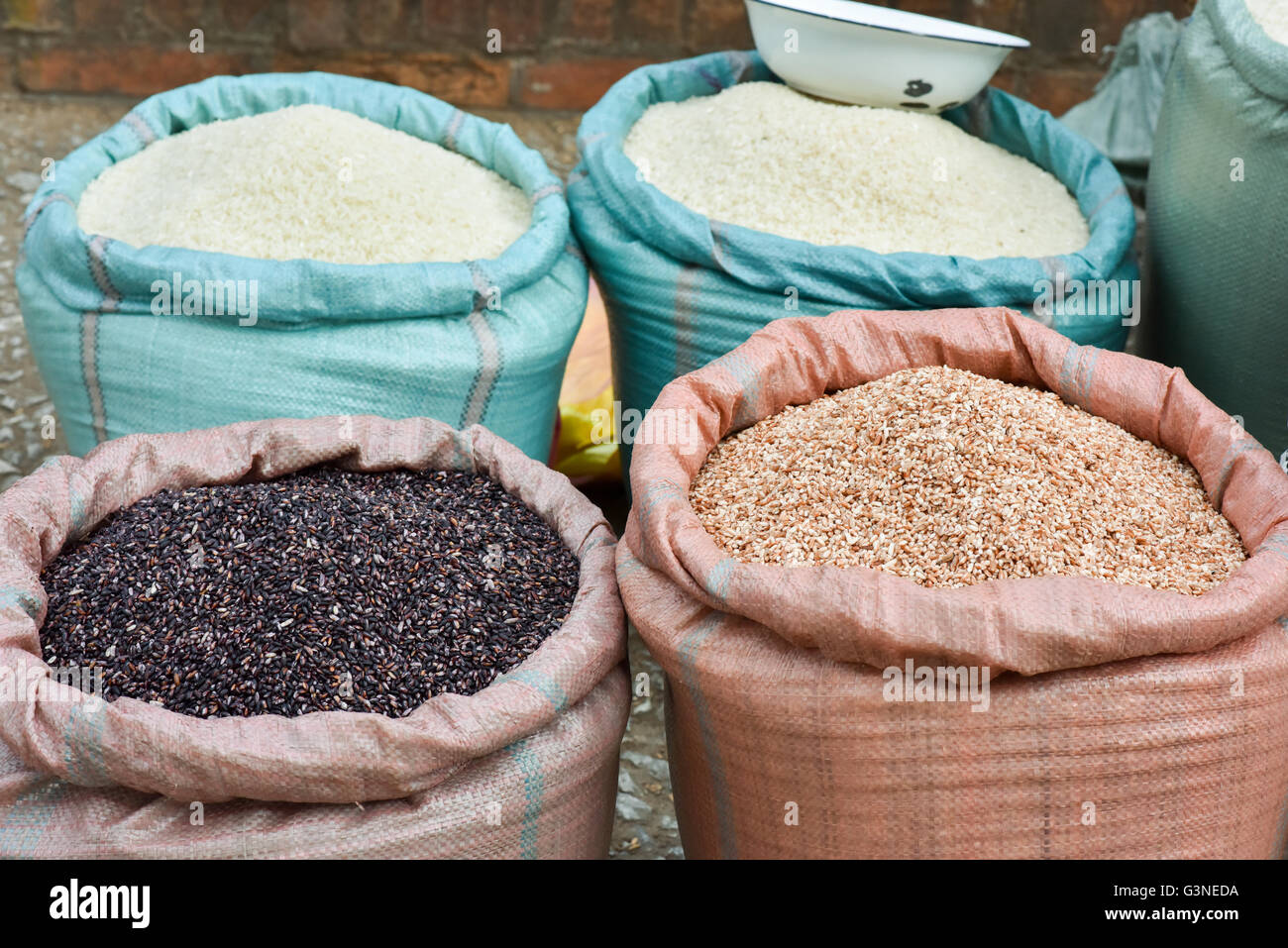 Laos rice industry hi-res stock photography and images - Alamy