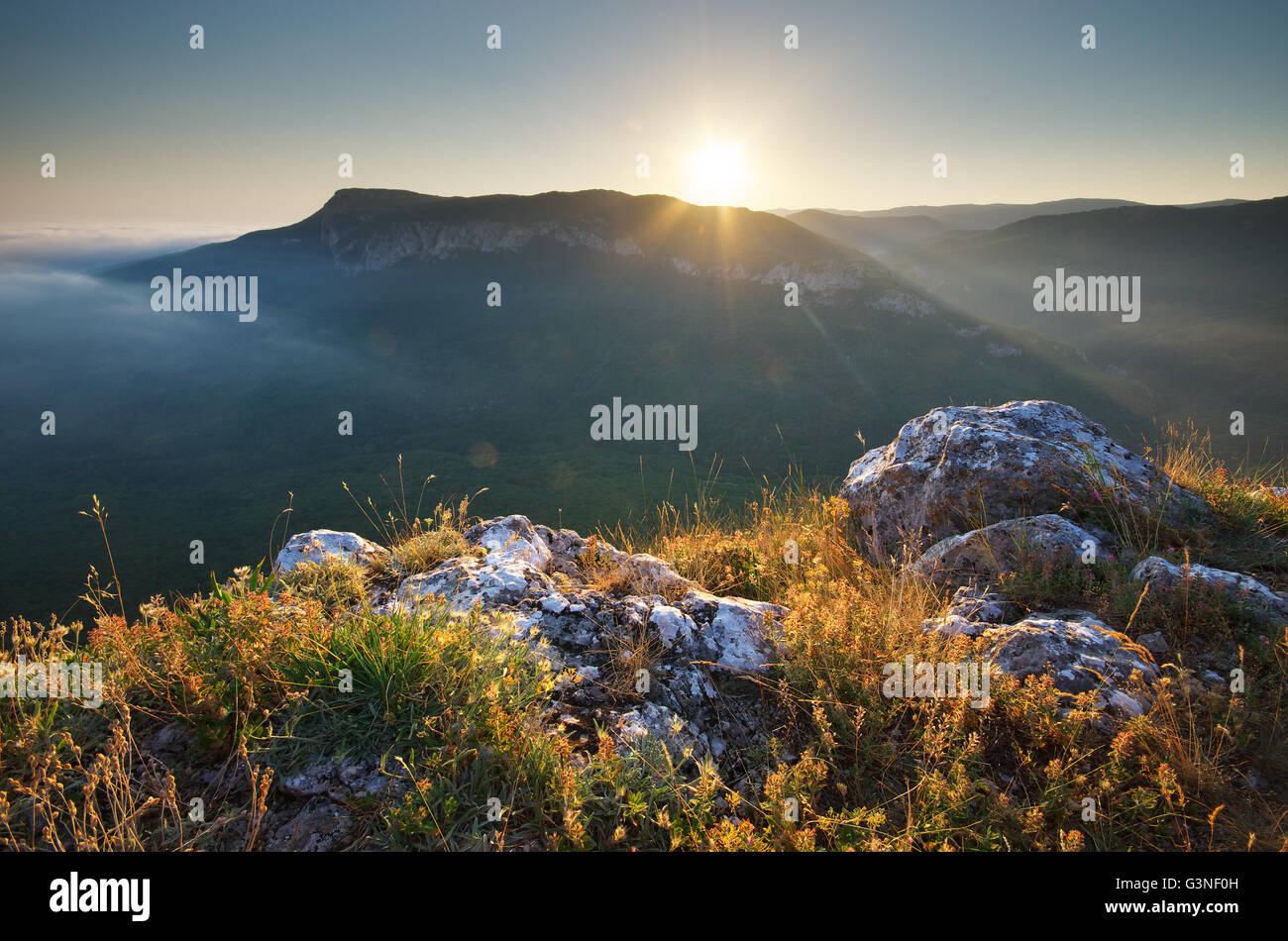 Mountain landscape. Composition of nature Stock Photo - Alamy