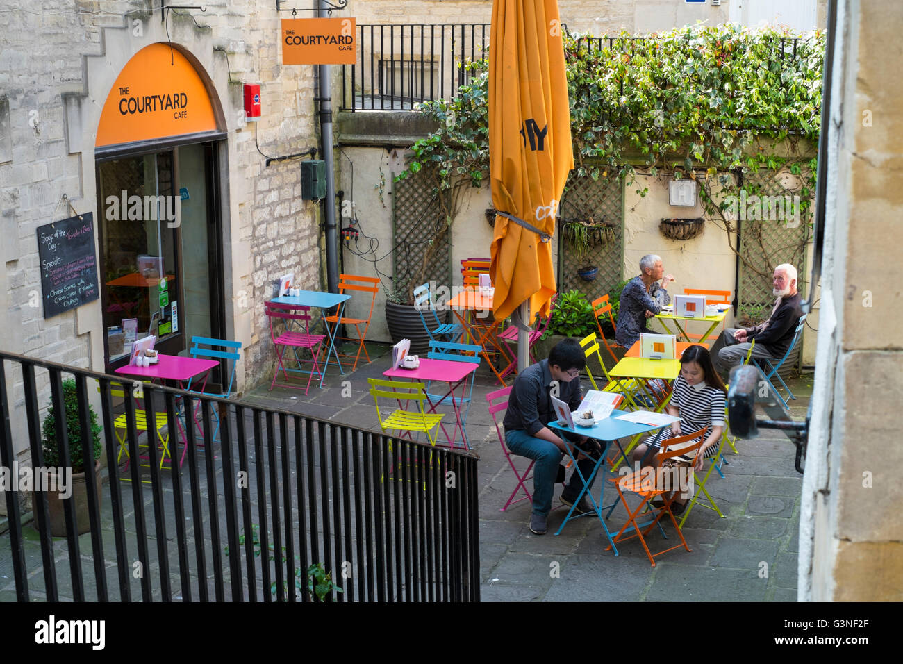 Bath an historic Georgian City in Somerset England UK The Courtyard ...
