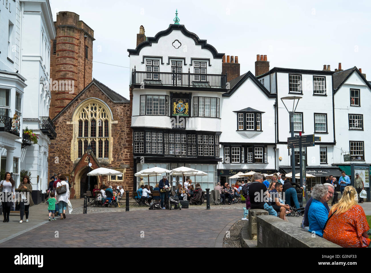 Exeter Capital city of Devon England UK Mols restaurant Stock Photo - Alamy