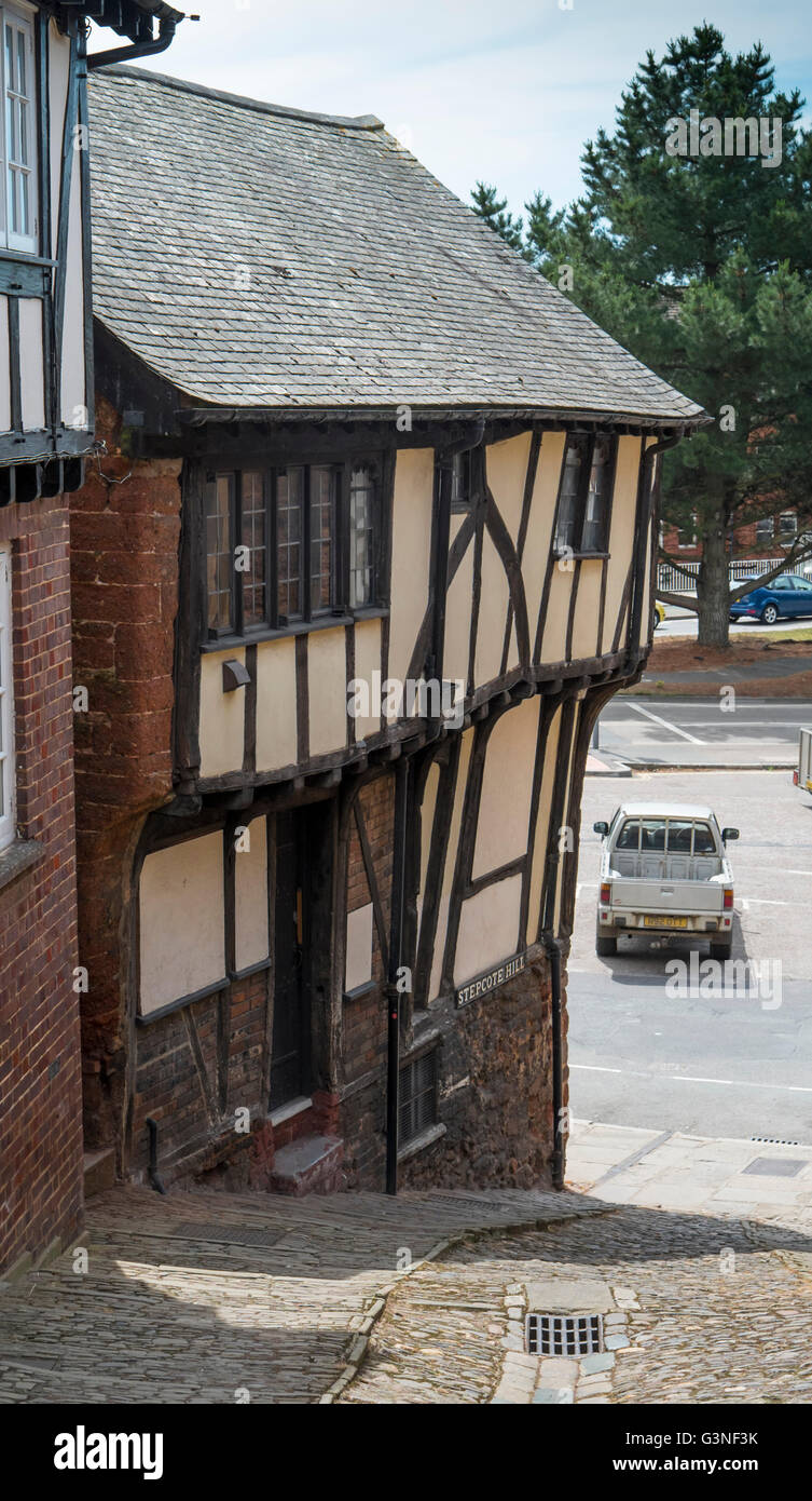 Exeter Capital city of Devon England UK Stepcote Hill Stock Photo - Alamy