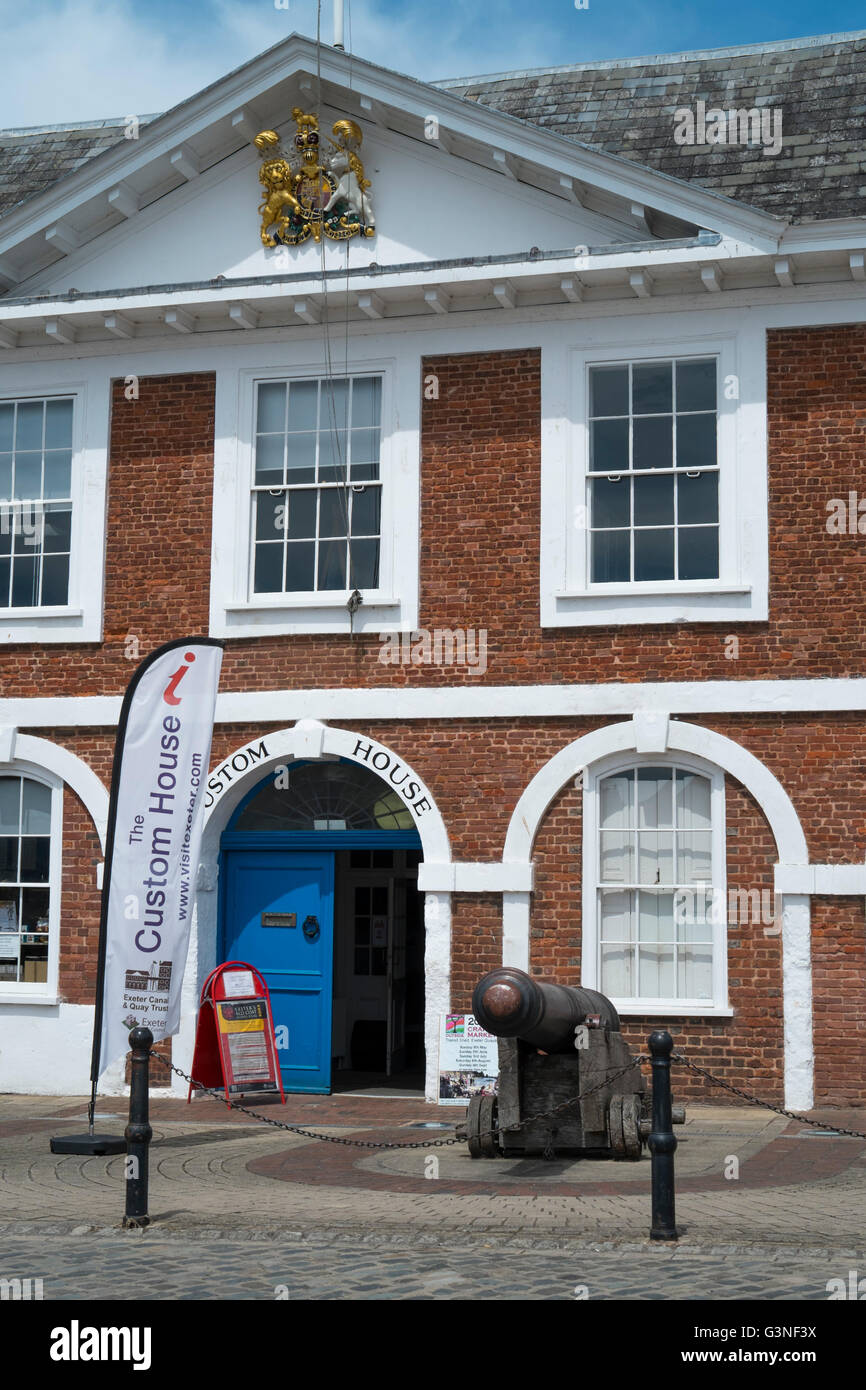 Exeter Capital city of Devon England UK The custom house the quay Stock ...