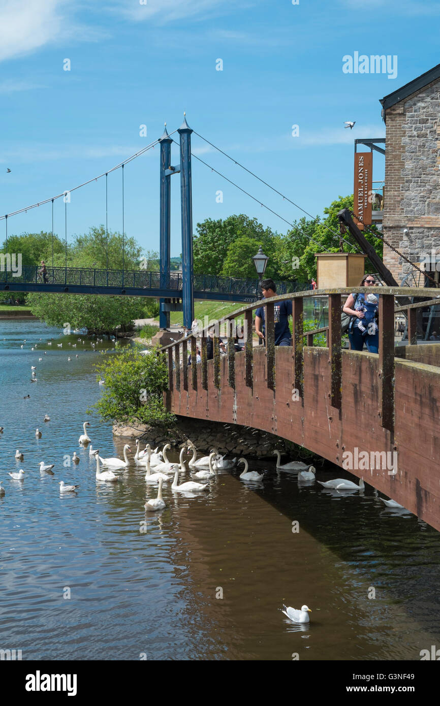 Exeter Capital city of Devon England UK The Quay Samuel Jones ale house ...