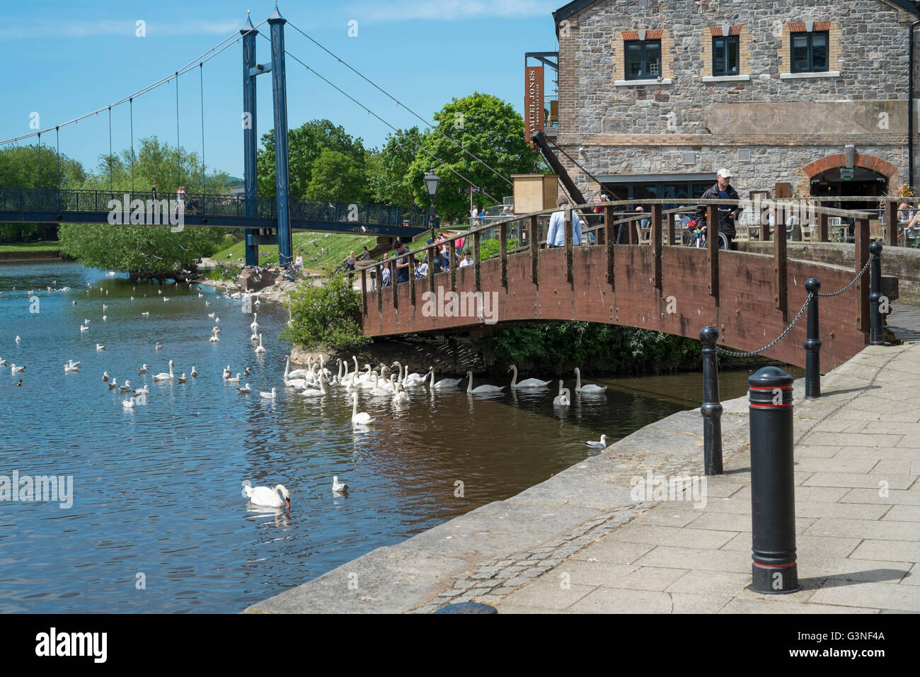 Exeter Capital city of Devon England UK The Quay Samuel Jones ale house ...