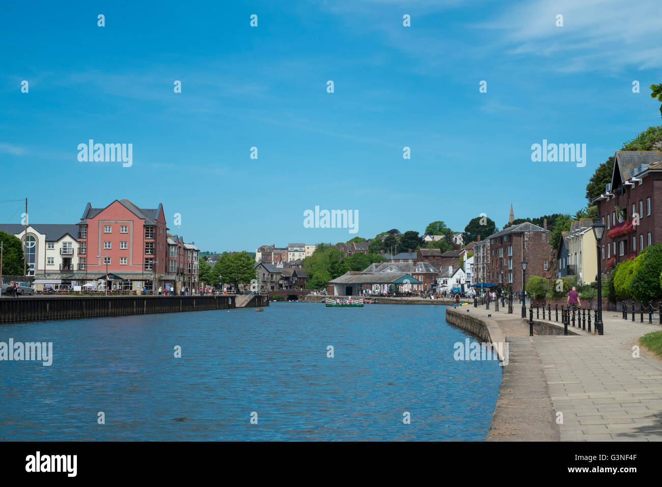 Exeter Capital city of Devon England UK the quay Stock Photo - Alamy