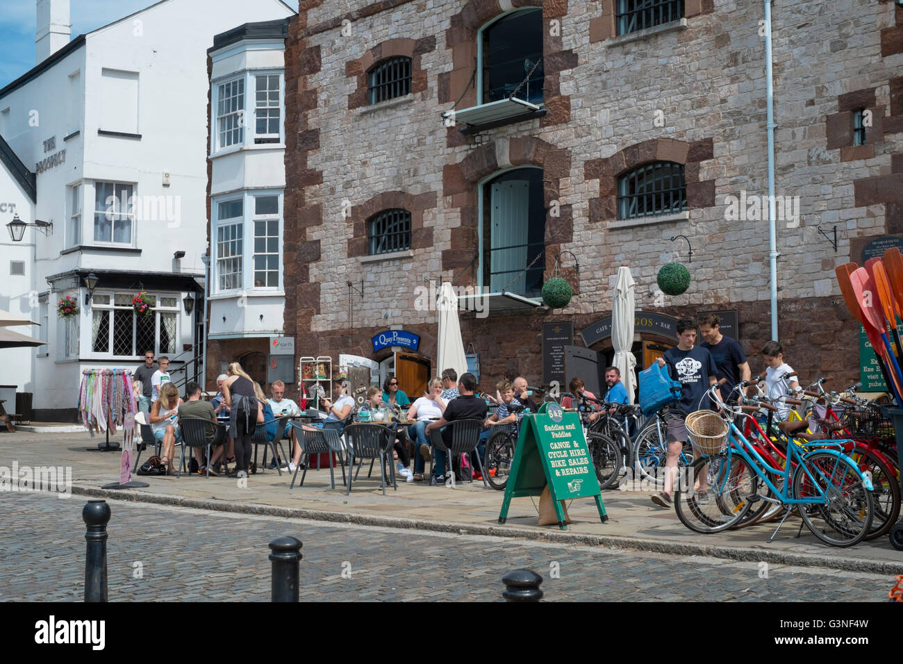 Exeter Capital city of Devon England UK The Quay Stock Photo - Alamy