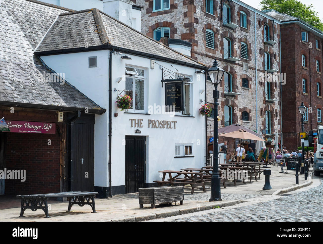 Exeter Capital city of Devon England UK The Quay The Prospect Pub Stock ...