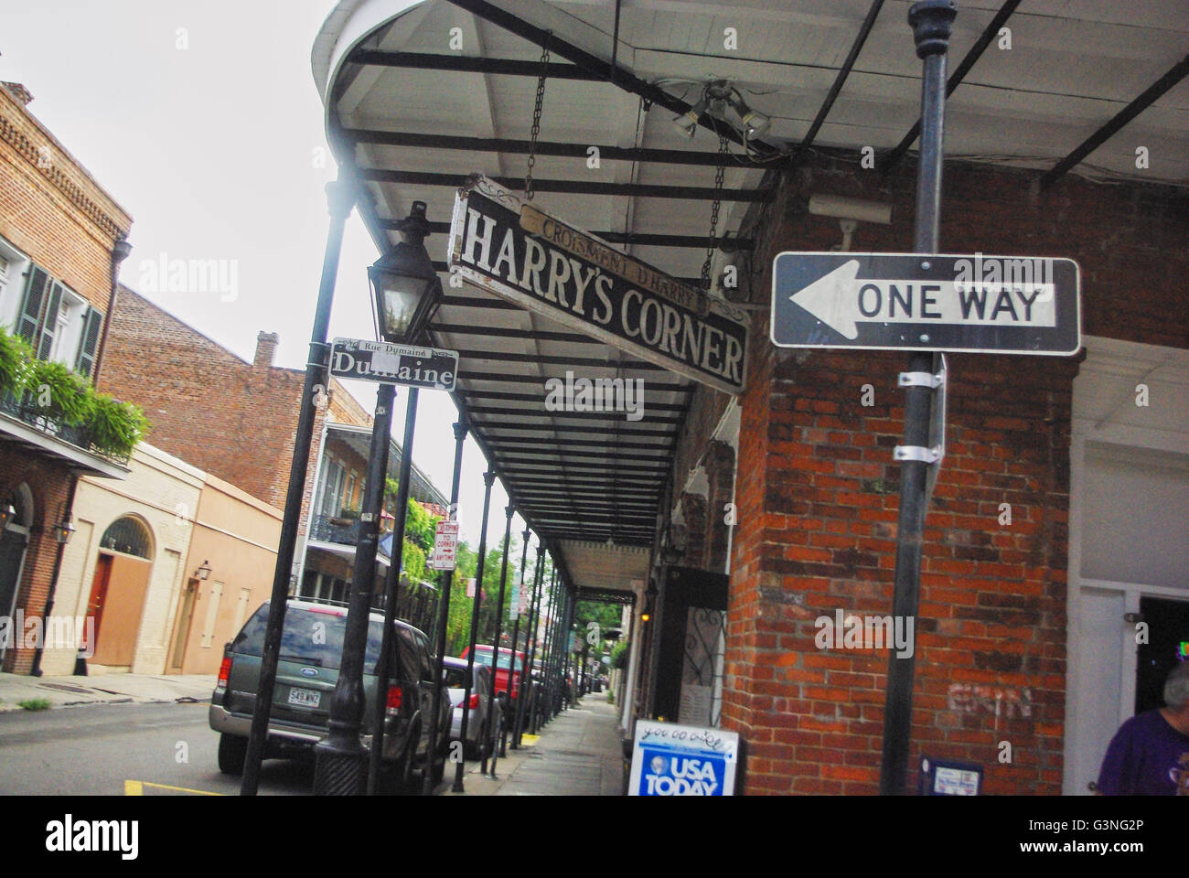 New Orleans street corner with street signs Stock Photo - Alamy