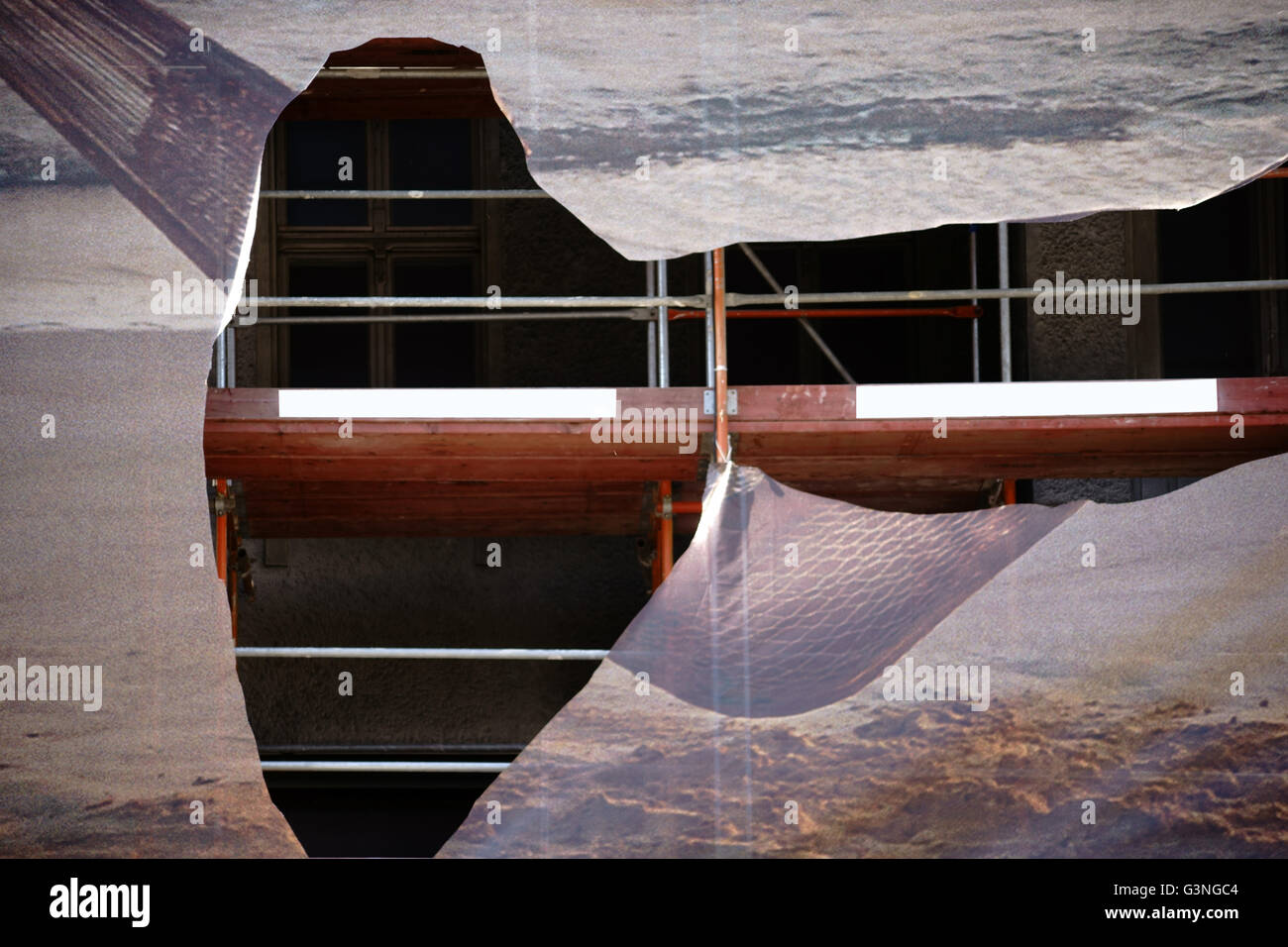 Construction foil building Stock Photo - Alamy