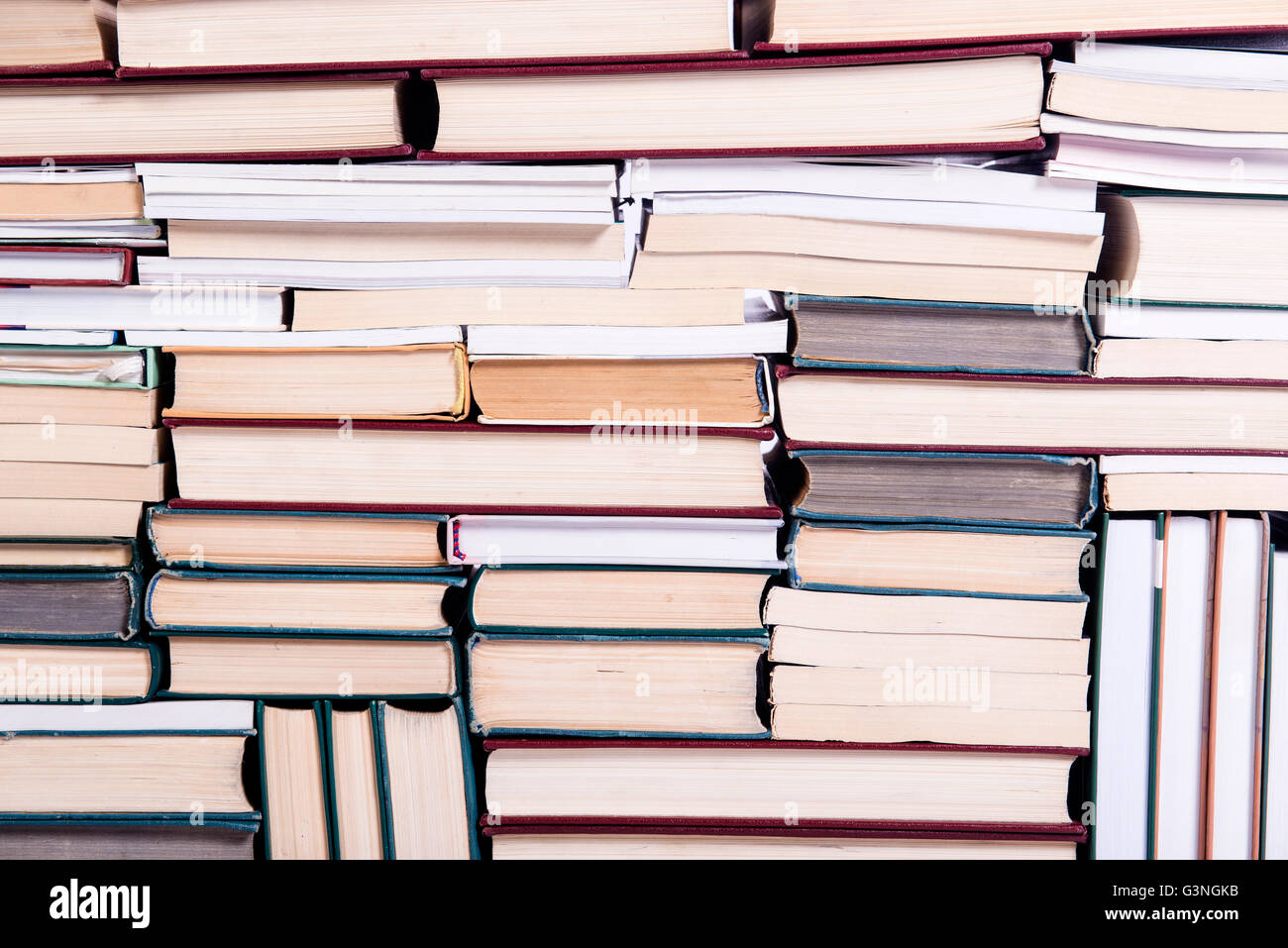 Lots of books pages hi-res stock photography and images - Alamy