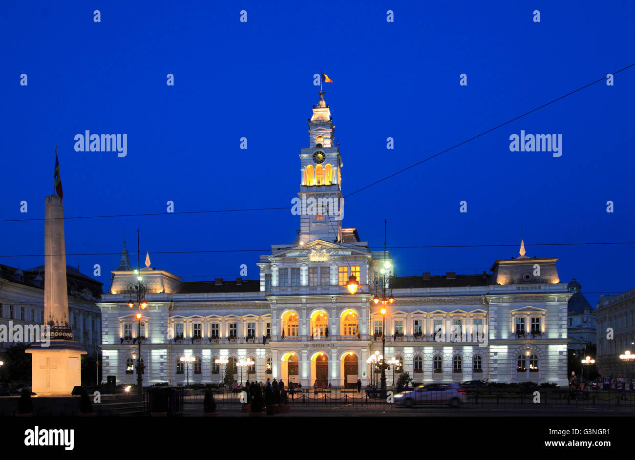 Town at night hi-res stock photography and images - Alamy
