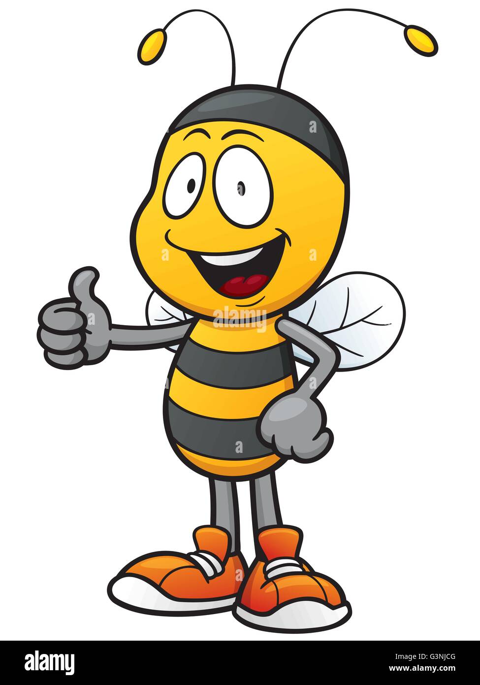 Cartoon bee hi-res stock photography and images - Alamy
