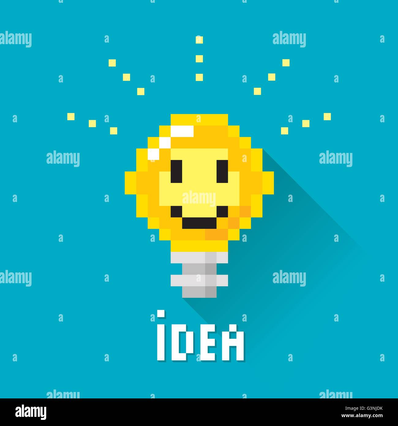 Vector illustration of great idea for pixel art design Stock Vector ...