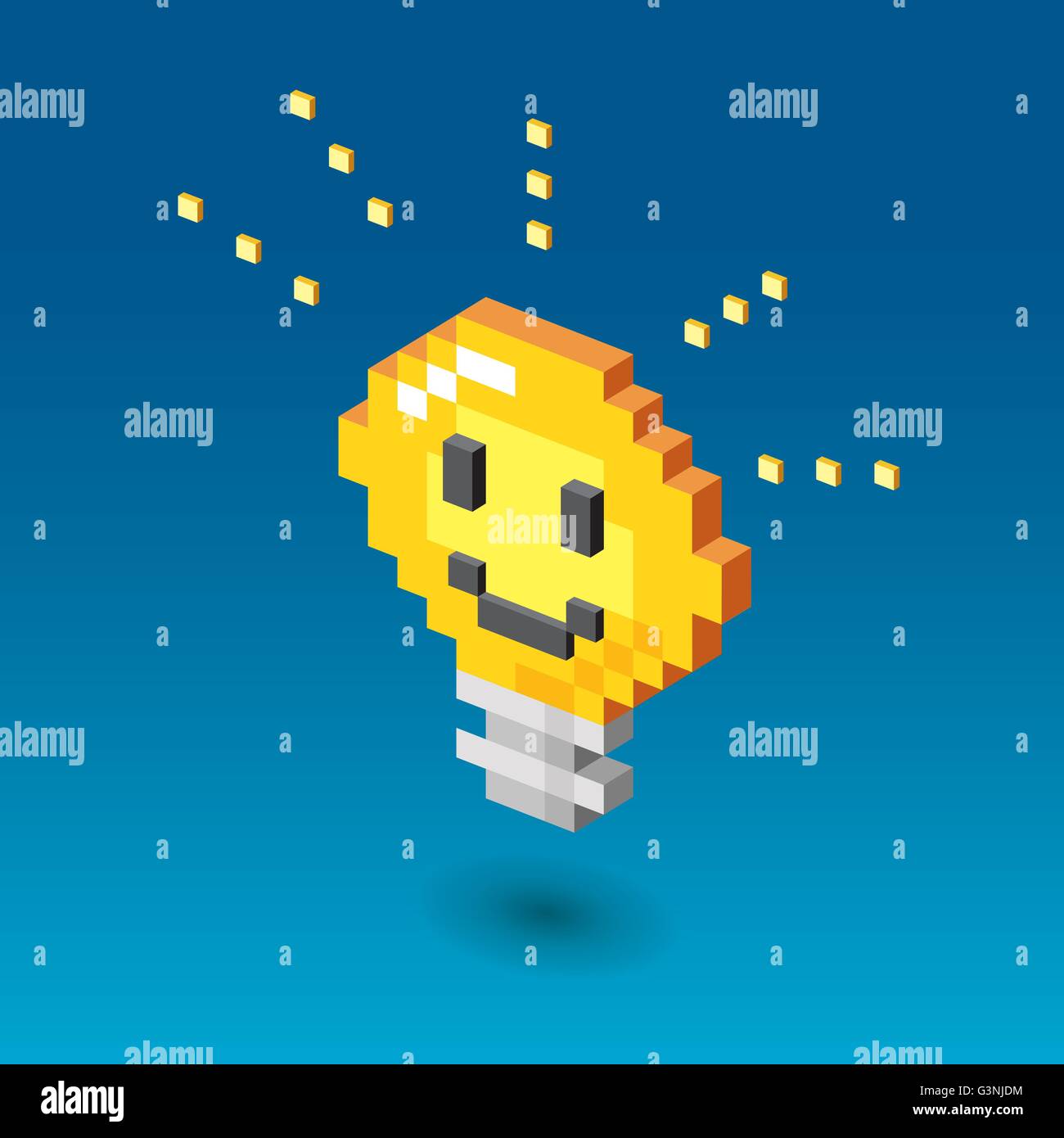 Vector illustration of great idea for pixel art design Stock Vector ...