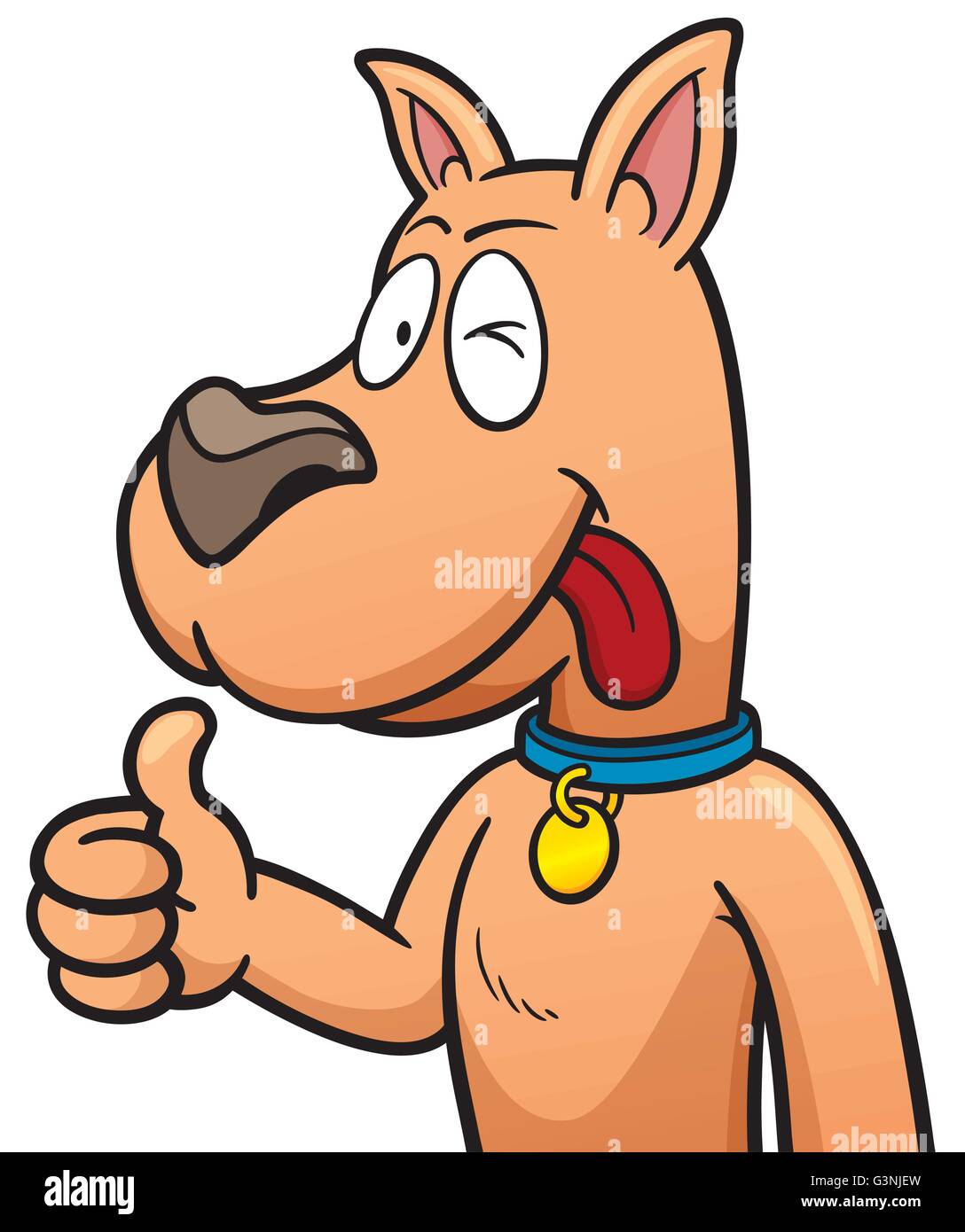 Wagging its tail Stock Vector Images - Alamy