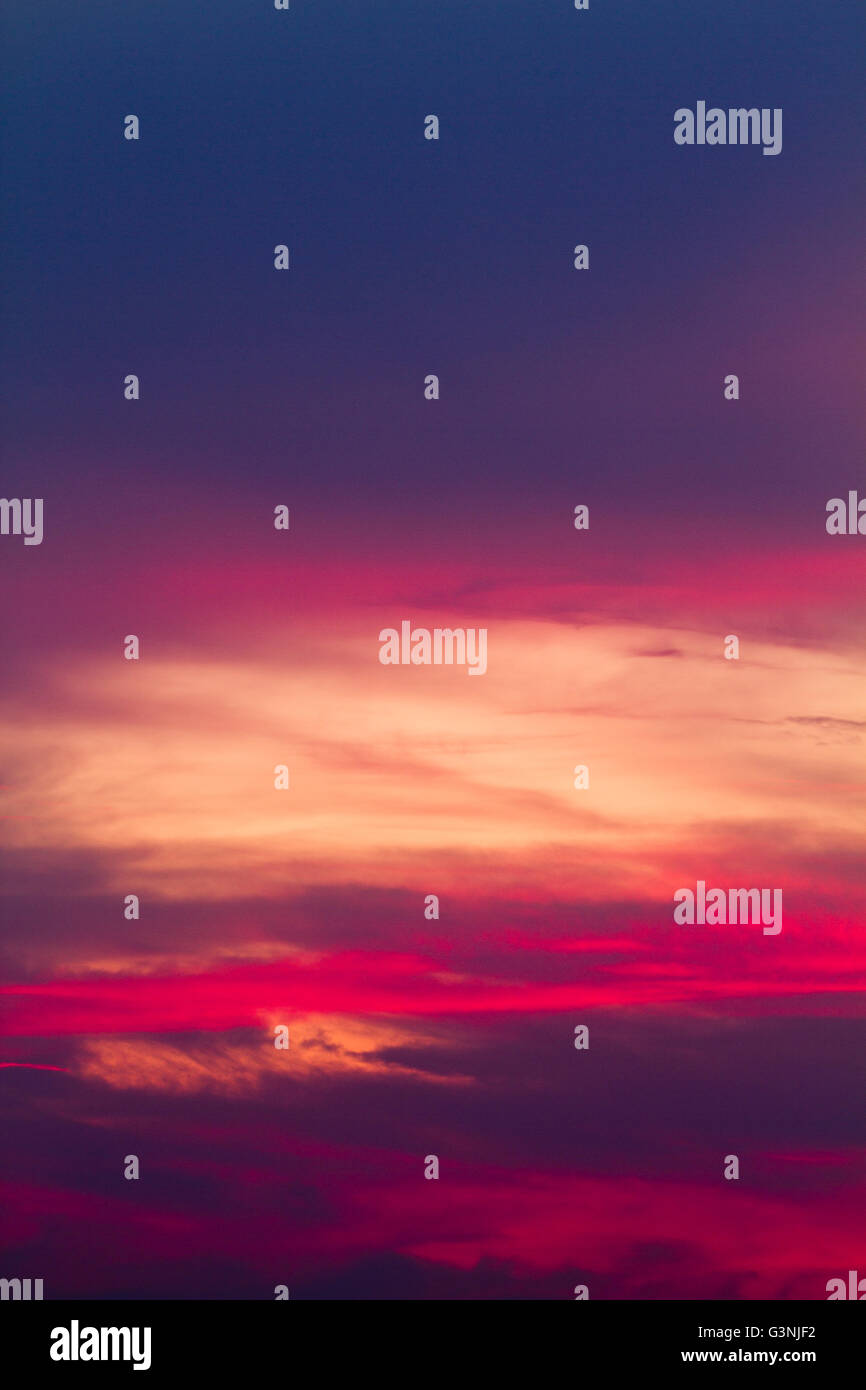 Evening sky color colour colorful colourful cloud clouds hi-res stock ...