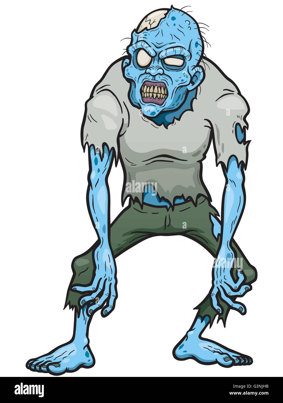 Vector illustration of Cartoon Zombie Stock Vector Image & Art - Alamy