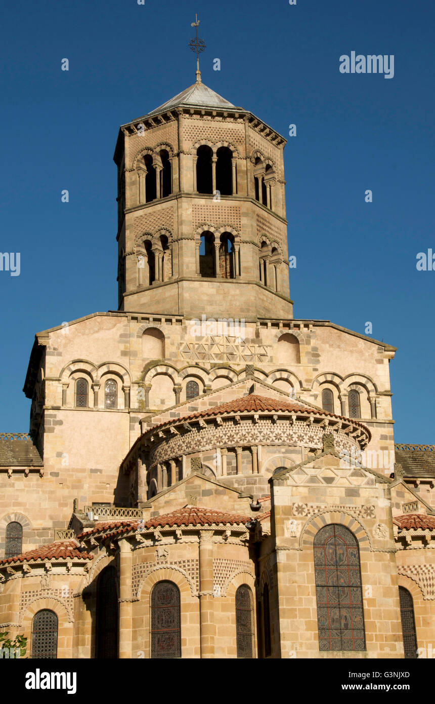 Church abbey of saint austremoine hi-res stock photography and images ...