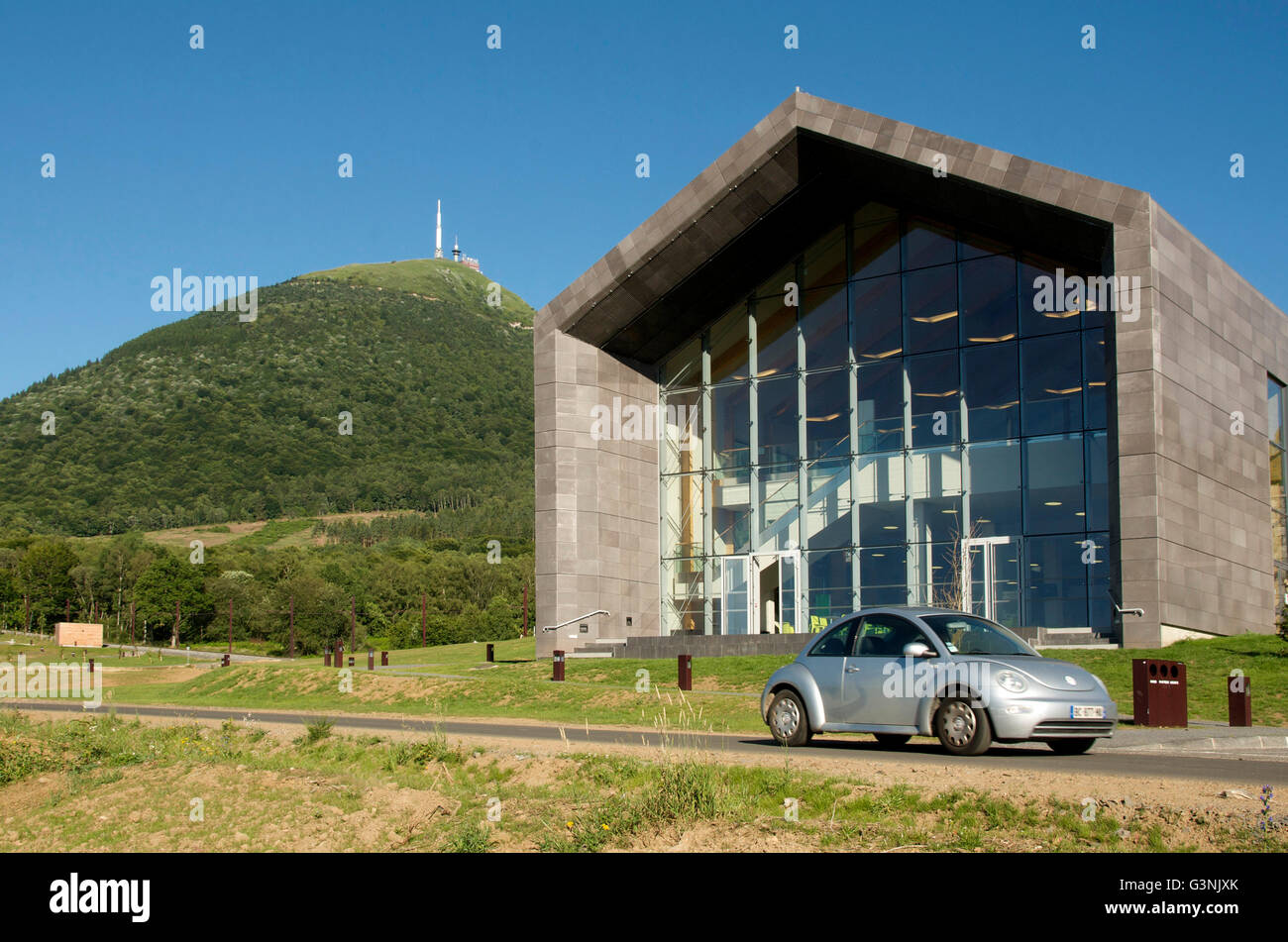 Station of Panoramique des Domes, touristic train of Puy de Dome ...