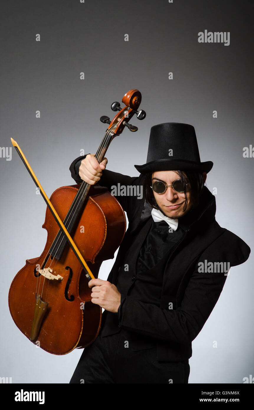 Man in musical art concept Stock Photo - Alamy