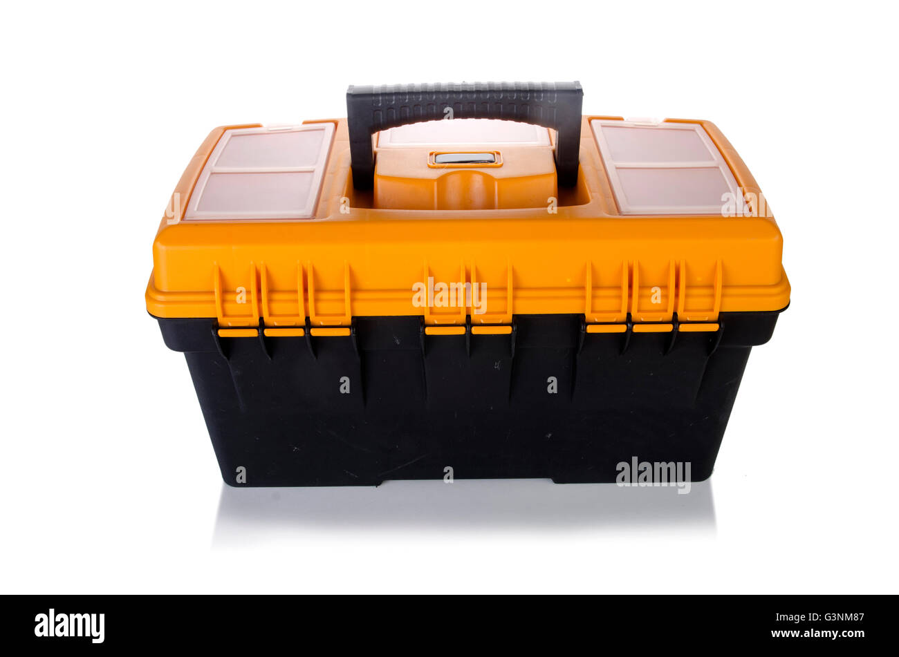 Toolkit box isolated on the white background Stock Photo - Alamy