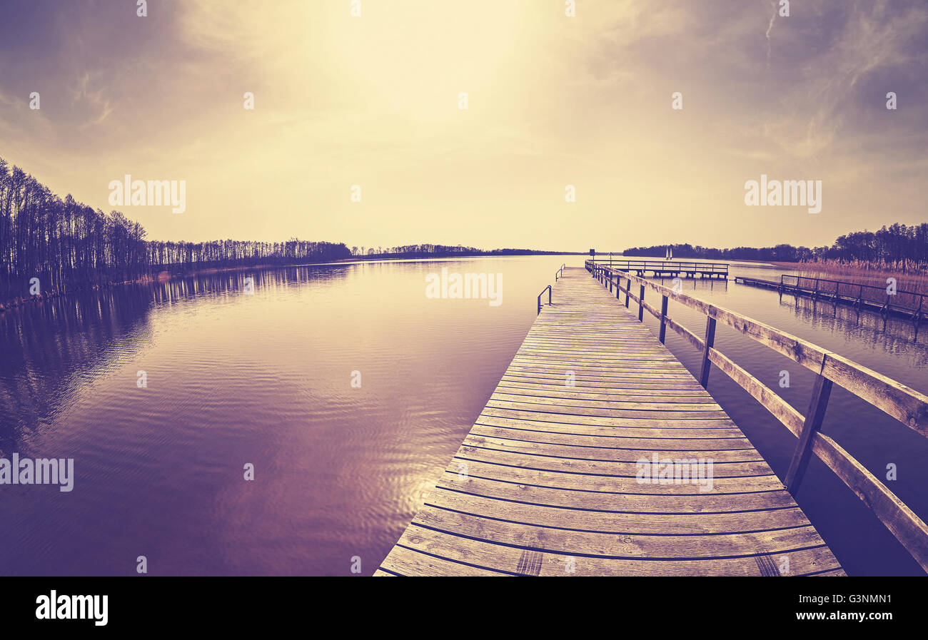 Vintage filtered picture old bridge hi-res stock photography and images ...