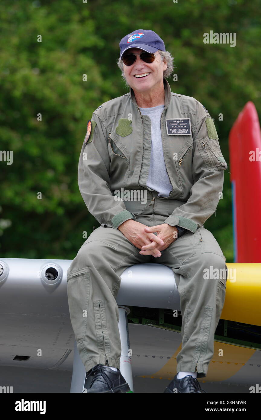 Peter Teichman, P-51D, Mustang, Red Tail, Tuskegee Airmen Stock Photo ...