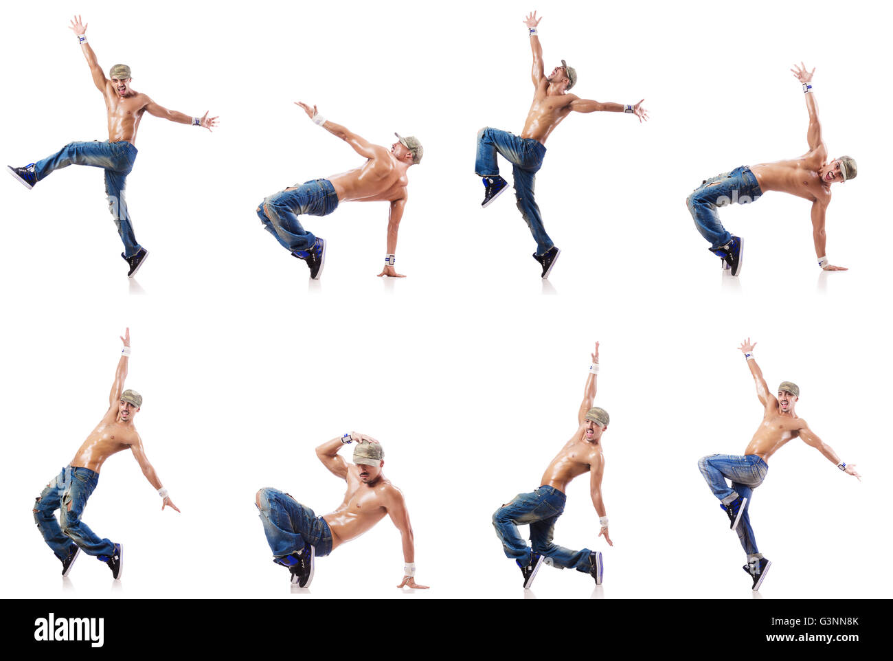 Dancer dancing dances isolated on white Stock Photo - Alamy