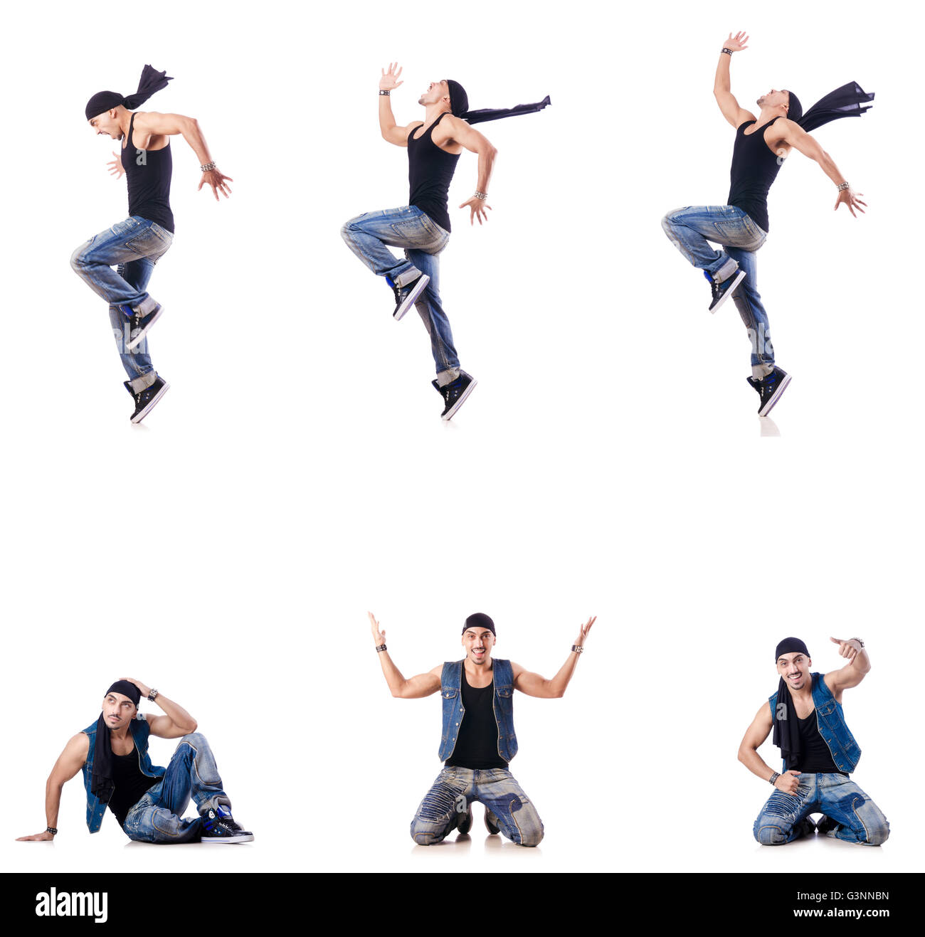 Dancer dancing on the white Stock Photo - Alamy