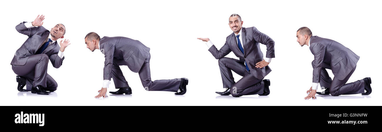 Businessman in various poses hi-res stock photography and images - Alamy