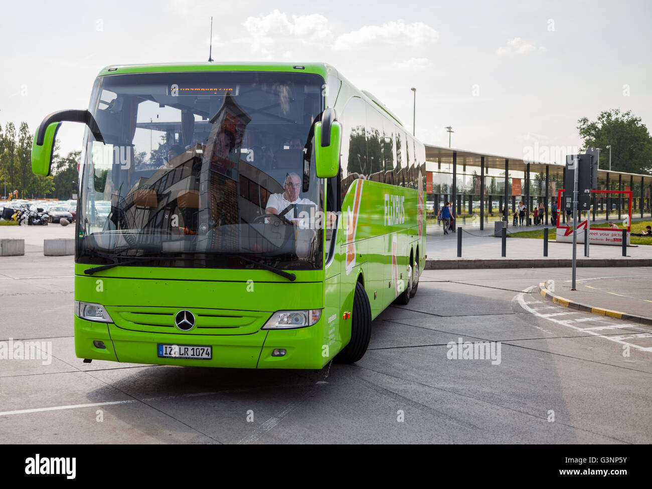 BERLIN / GERMANY - JUNE 4, 2016: german mercedes benz bus from flixbus ...