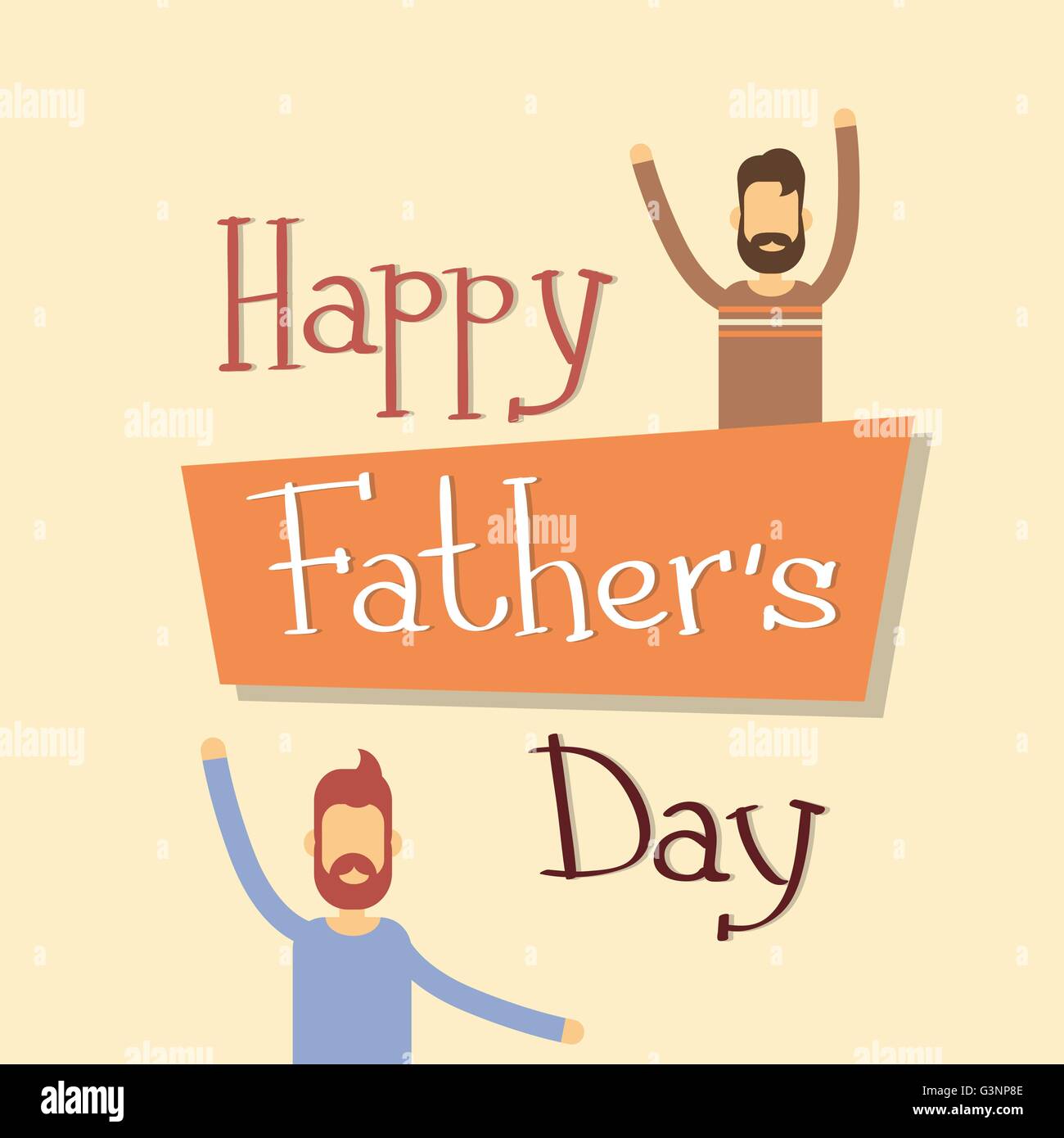 Father Day Holiday Greeting Card Stock Vector Image & Art - Alamy