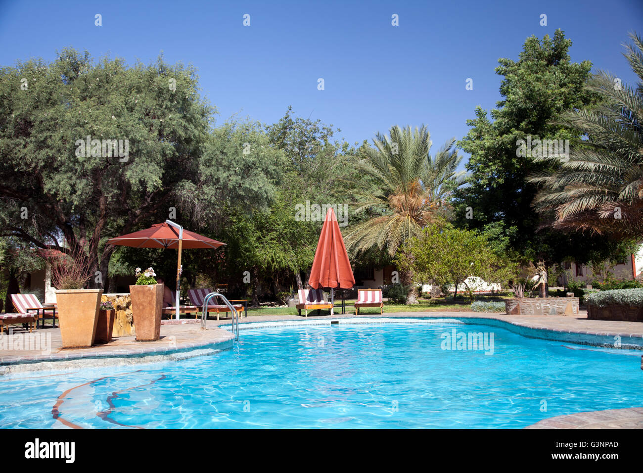 Namib Desert Lodge Swimming Pool in Namibia Stock Photo - Alamy