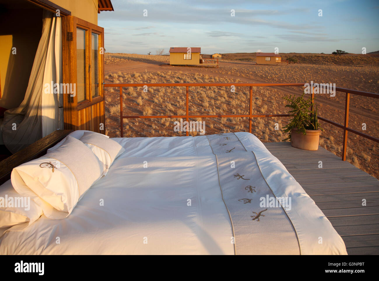 Namib Desert Star Dune Camp in Namibia Stock Photo - Alamy
