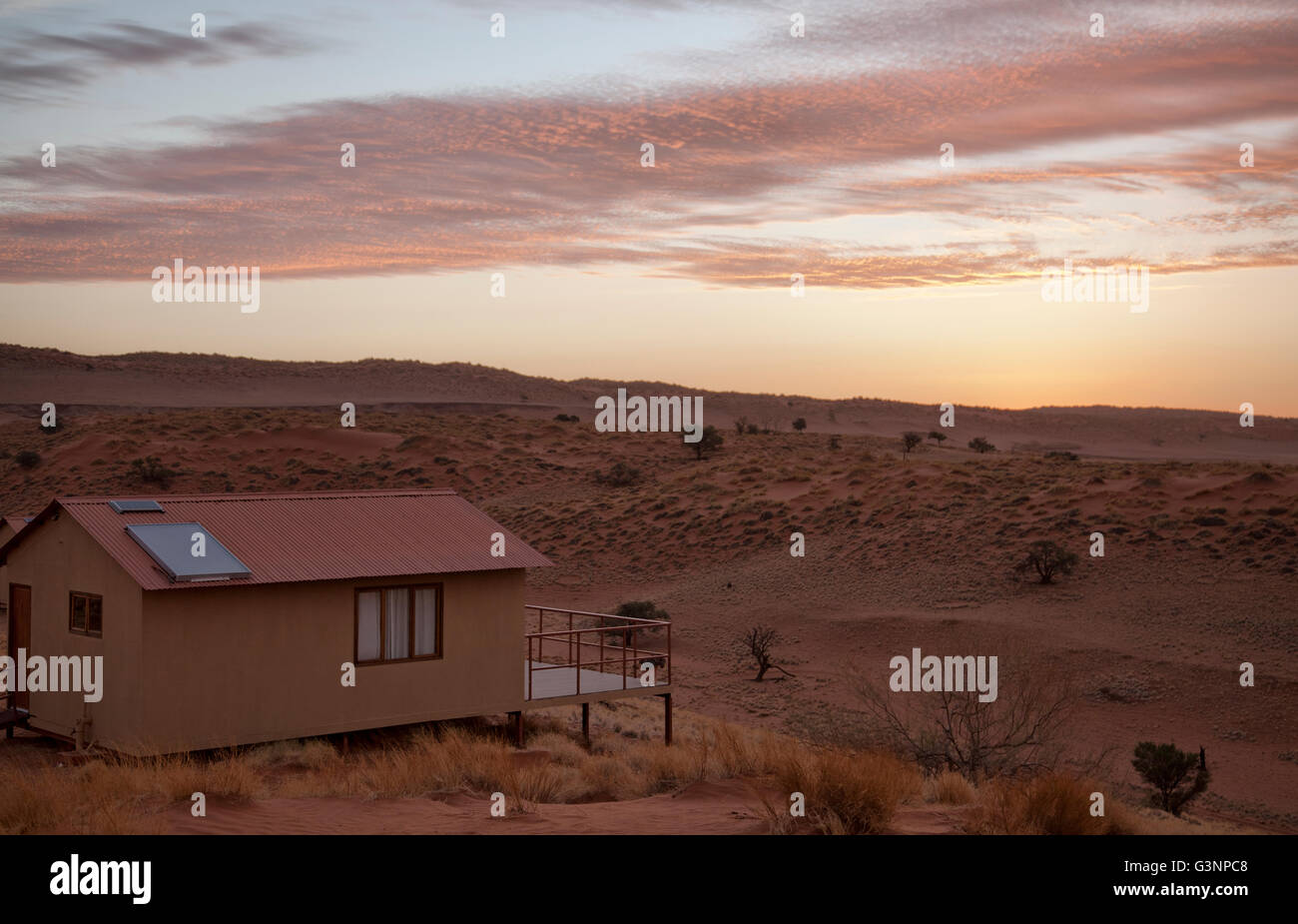 Namib Desert Star Dune Camp in Namibia Stock Photo - Alamy